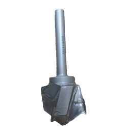 TUF4 Lock boring bit, 2-1/8" three wing bit, round shank